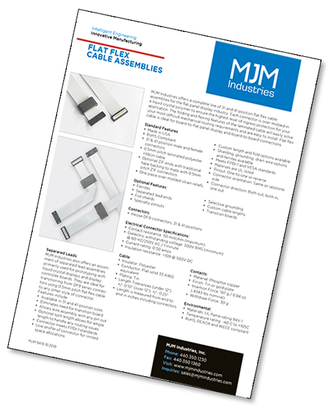 Flat Flexible Cable Assemblies | Standard & Custom